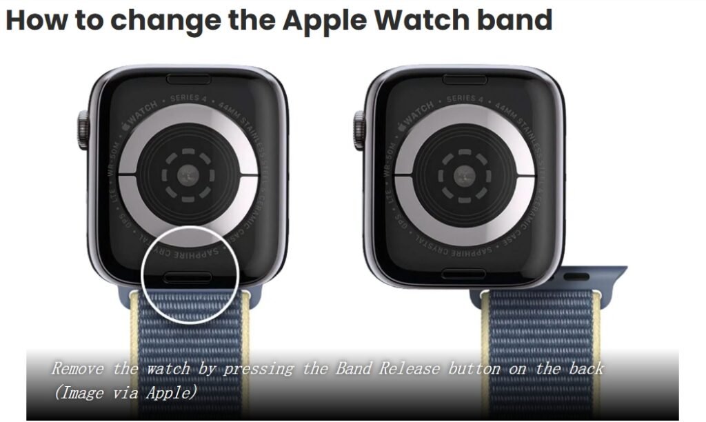 How to change apple watch band at home?